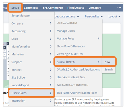 NetSuite Data Connection Setup