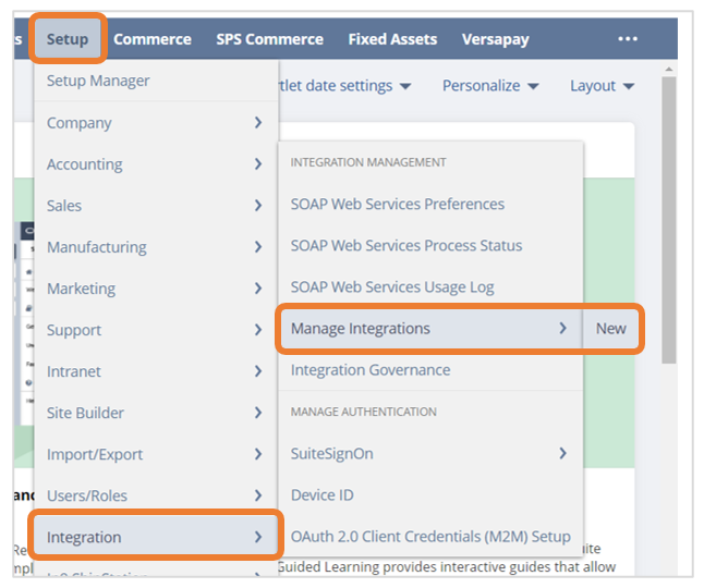 NetSuite Data Connection Setup