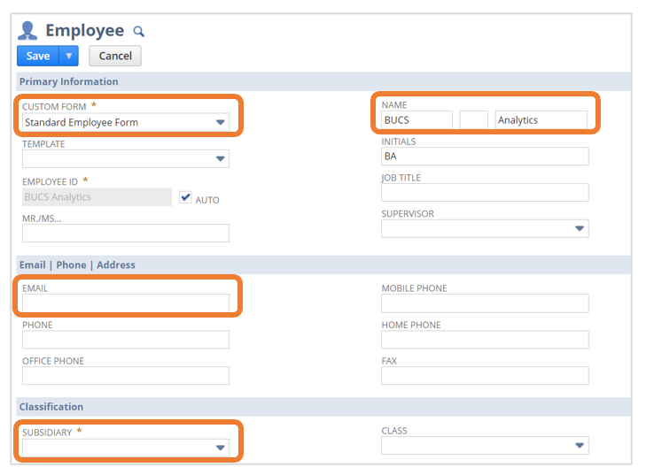 NetSuite Data Connection Setup