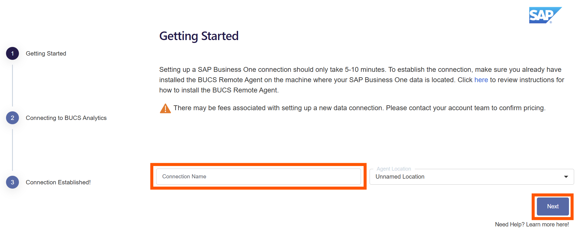 SAP Business One Data Connection Setup